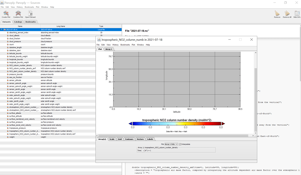 Harp and process nc files of Sentinel 5P - HARP - Atmospheric Toolbox